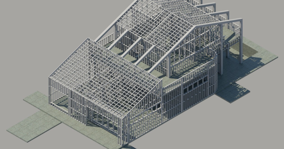 Steel Frame_Casa Steel Frame | Autodesk Community Gallery