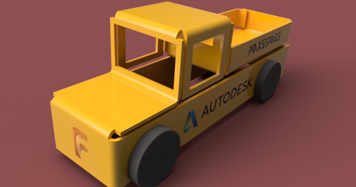 Sheet Metal Toy Truck | Autodesk Community Gallery