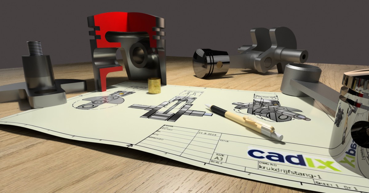 Ordinary crank mechanism design | Autodesk Community Gallery