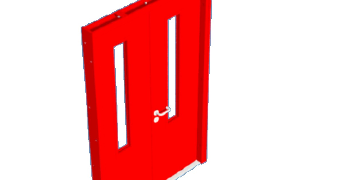 Fire rated steel double door with vision panels | Autodesk Community ...