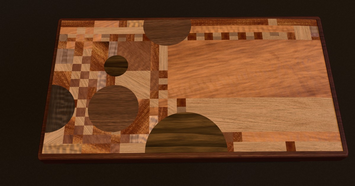 Serving Tray inspired by Frank Lloyd Wright | Autodesk Community Gallery