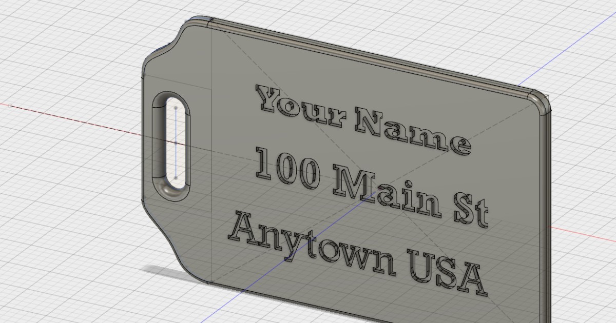 Luggage Tag | Autodesk Community Gallery