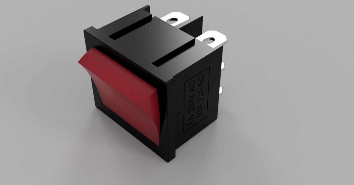 Rocker Switch Fusion 360 Project Autodesk Community Gallery