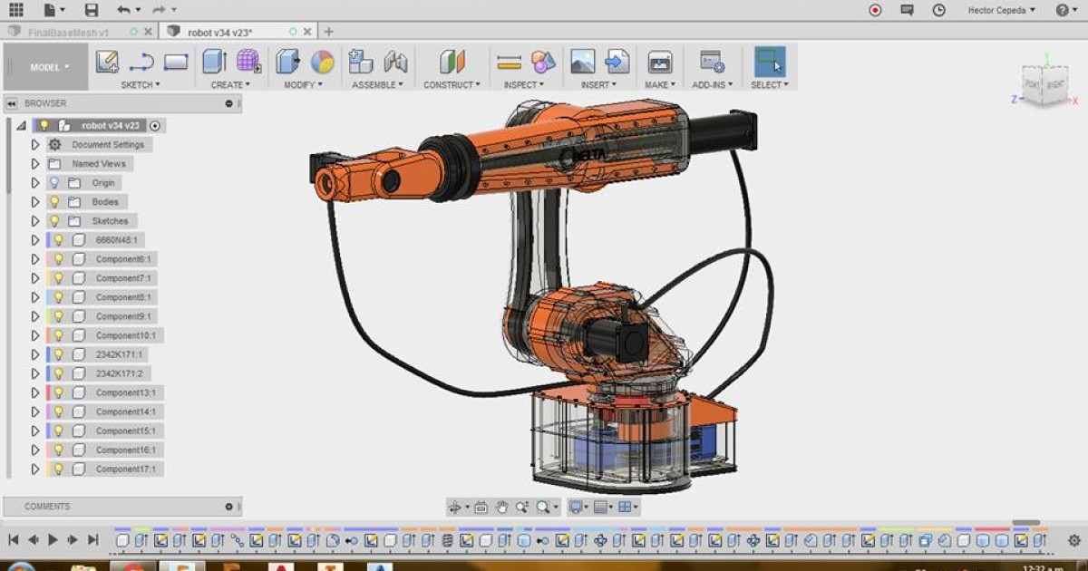 Robotic Industrial Arm Design | Autodesk Community Gallery