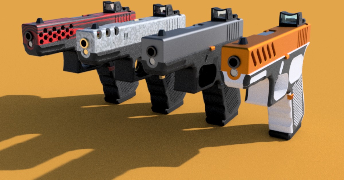 GLOCK 19 Gen 5 - 9mm custom | Autodesk Community Gallery