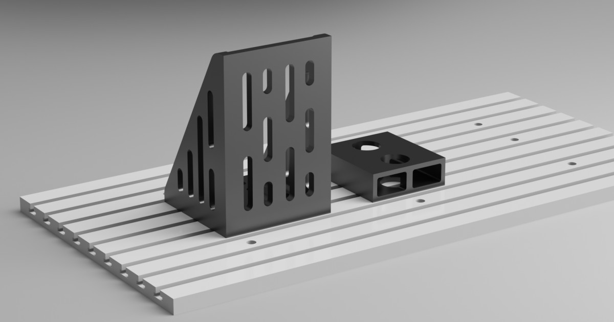 Angle Bracket on T-row table | Autodesk Community Gallery
