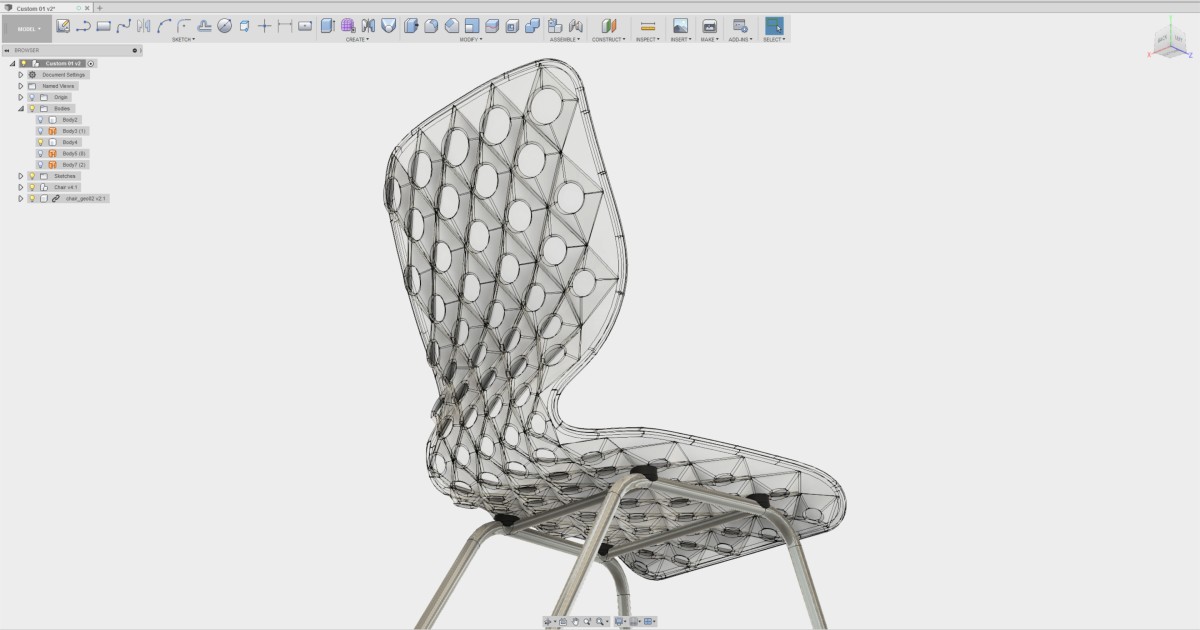 Fusion 360 + Dynamo Studio Chair | Autodesk Community Gallery