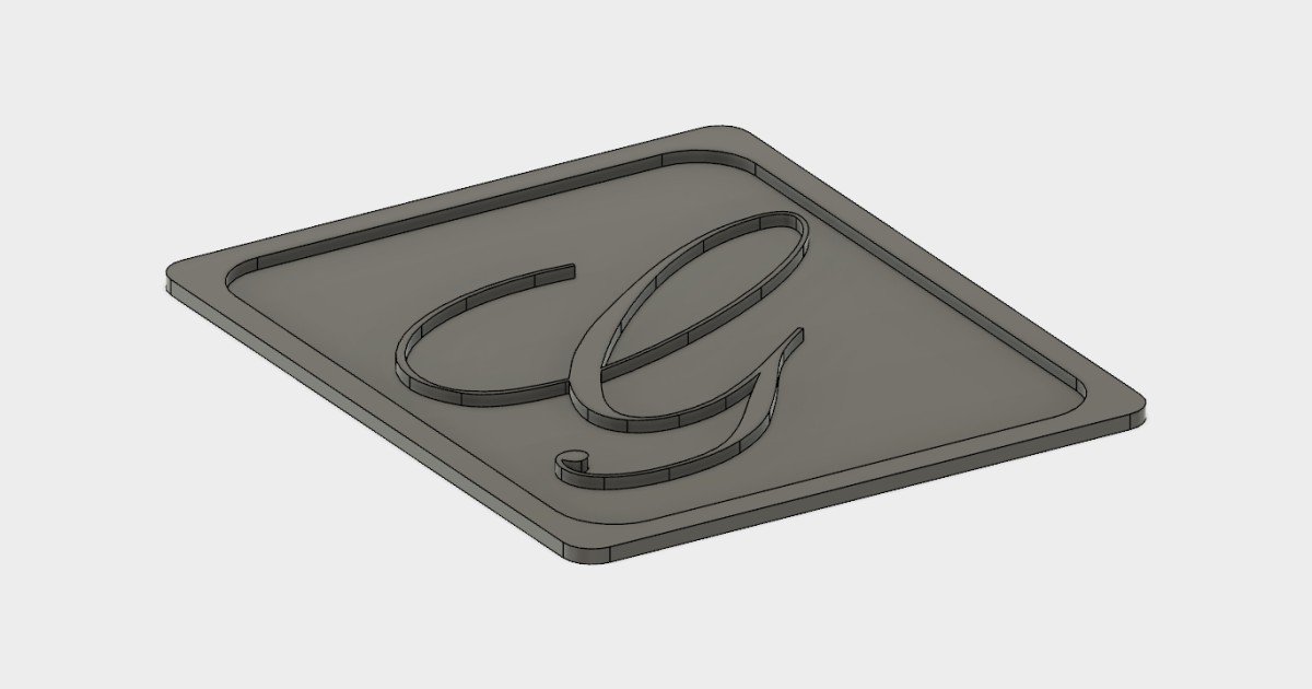 Fancy cursive G for CNC simulation cutting | Autodesk Community Gallery