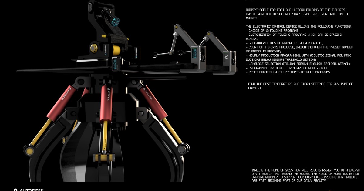 ROBOT FOR IRONING AND FOLDING CLOTHES | Autodesk Community Gallery