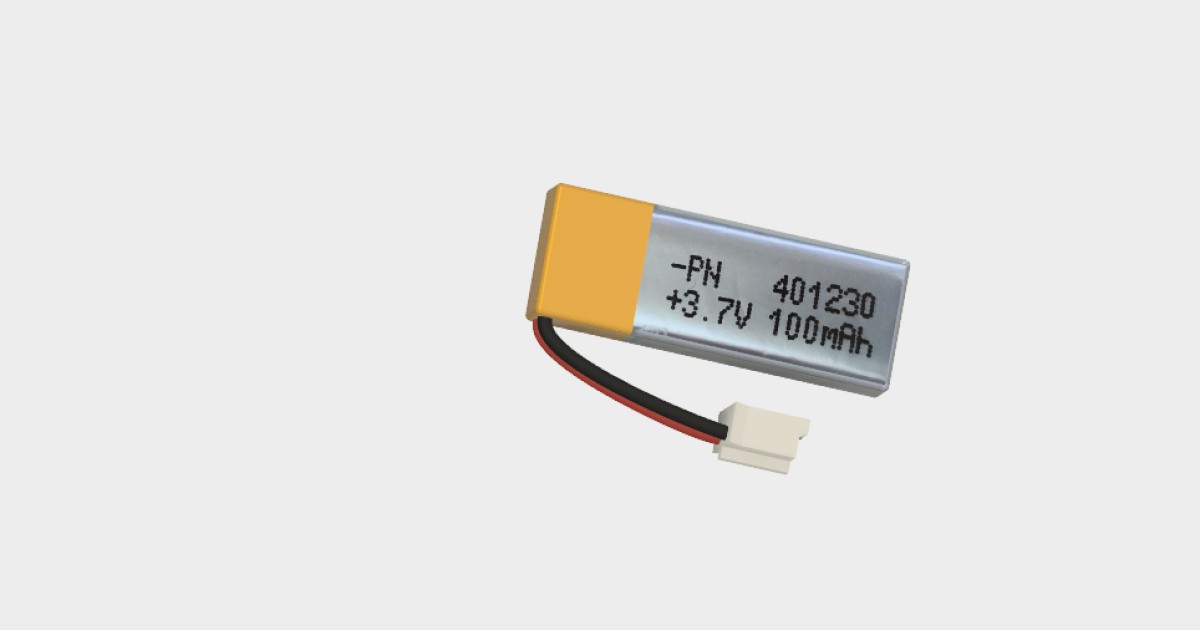 LiPo Battery 3.7v 100mAh | Autodesk Community Gallery