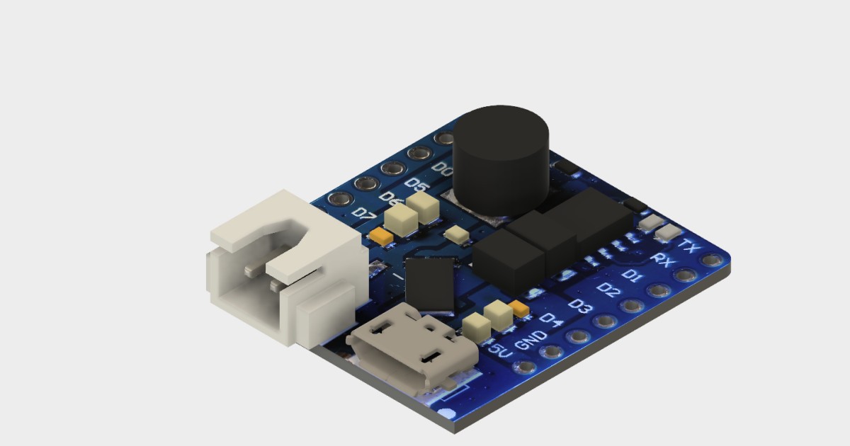 Wemos D1 Mini - Battery Shield | Autodesk Community Gallery