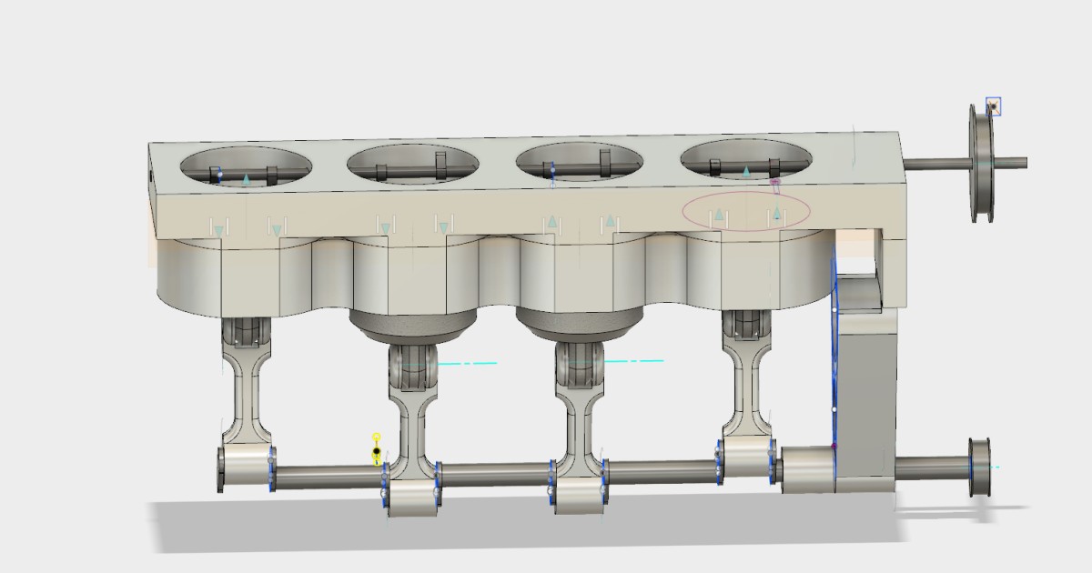 Straight 4 engine | Autodesk Community Gallery