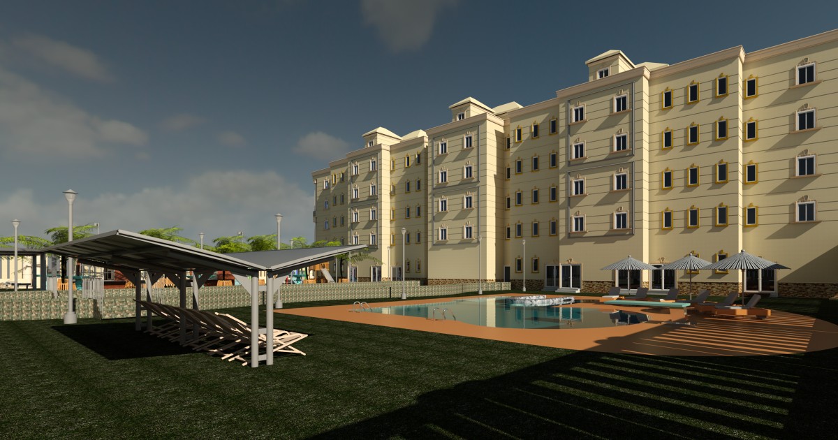 4 floors building design. | Autodesk Community Gallery