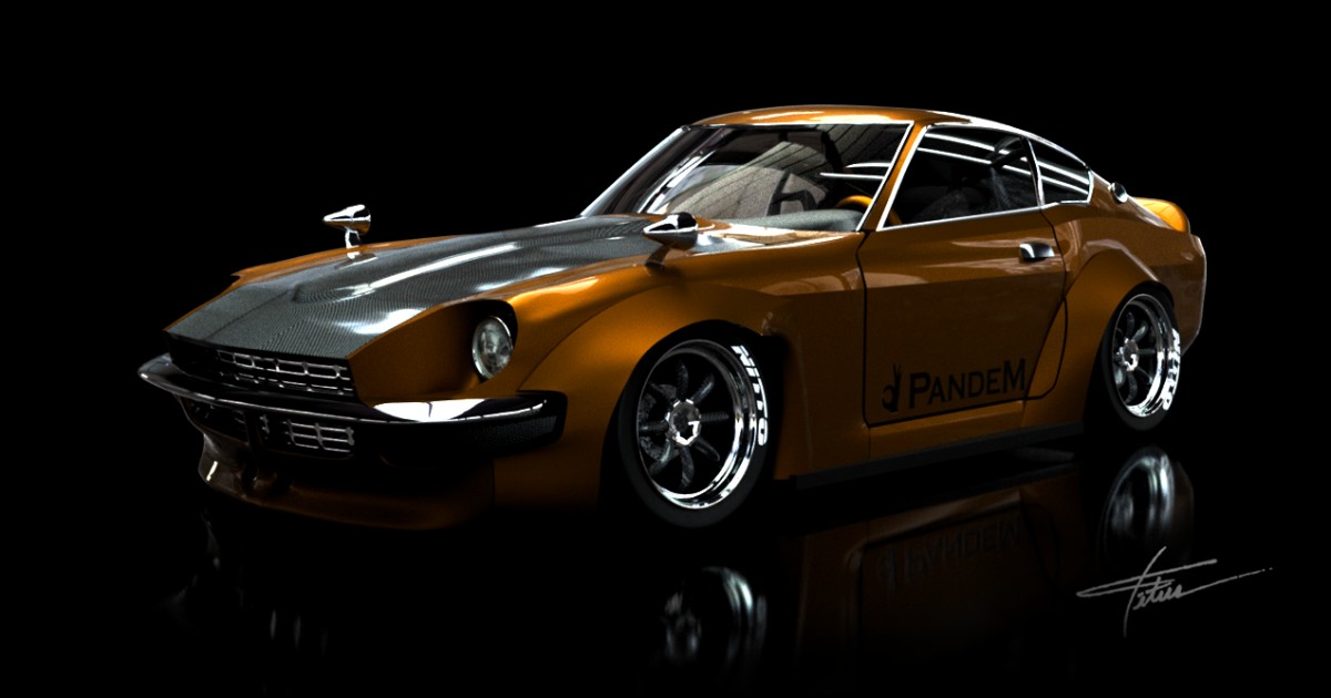 Nissan Datsun 240z (wide body) | Autodesk Community Gallery