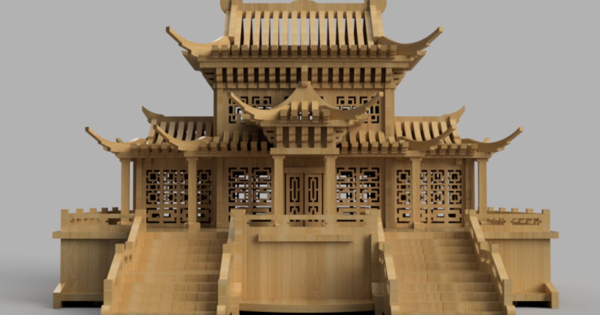 Wood board assembly Chinese ancient architecture | Autodesk Community ...