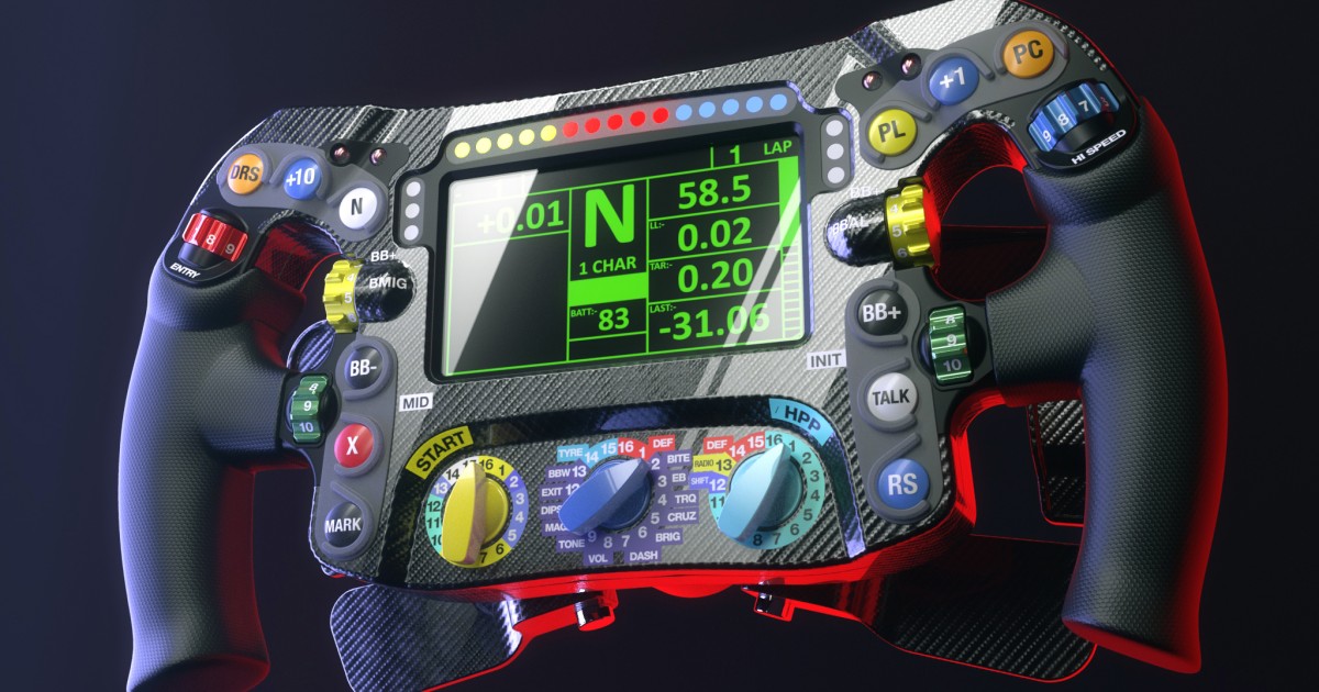 Mercedes W07 F1 steering wheel | Autodesk Community Gallery