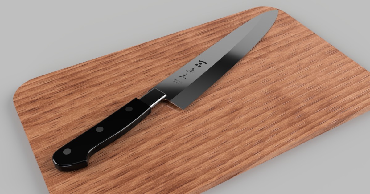 Cooking knife (gyuto) | Autodesk Community Gallery