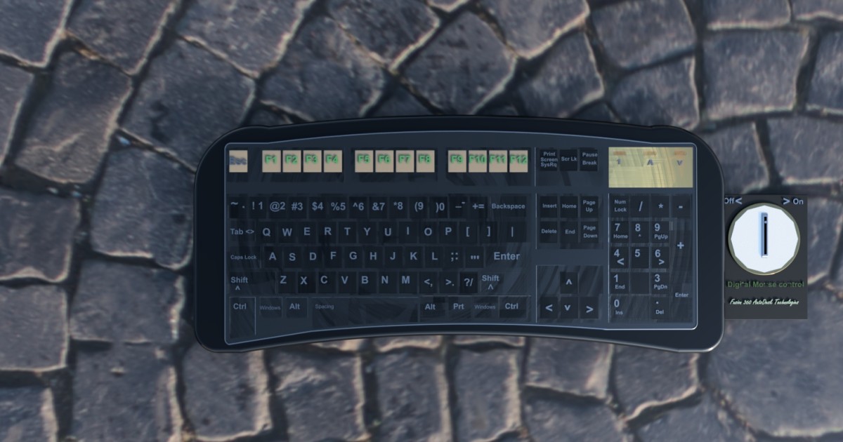 Digital Electronic Computer Keyboard | Autodesk Community Gallery