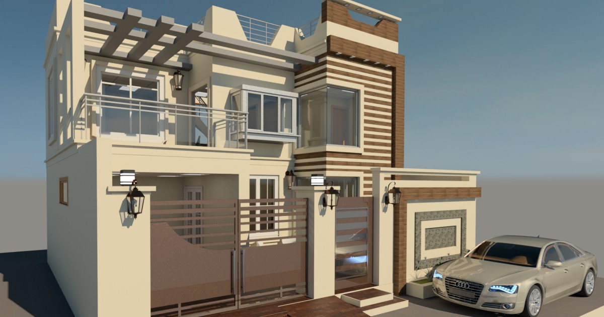 Modern 5 Marla house.. | Autodesk Community Gallery