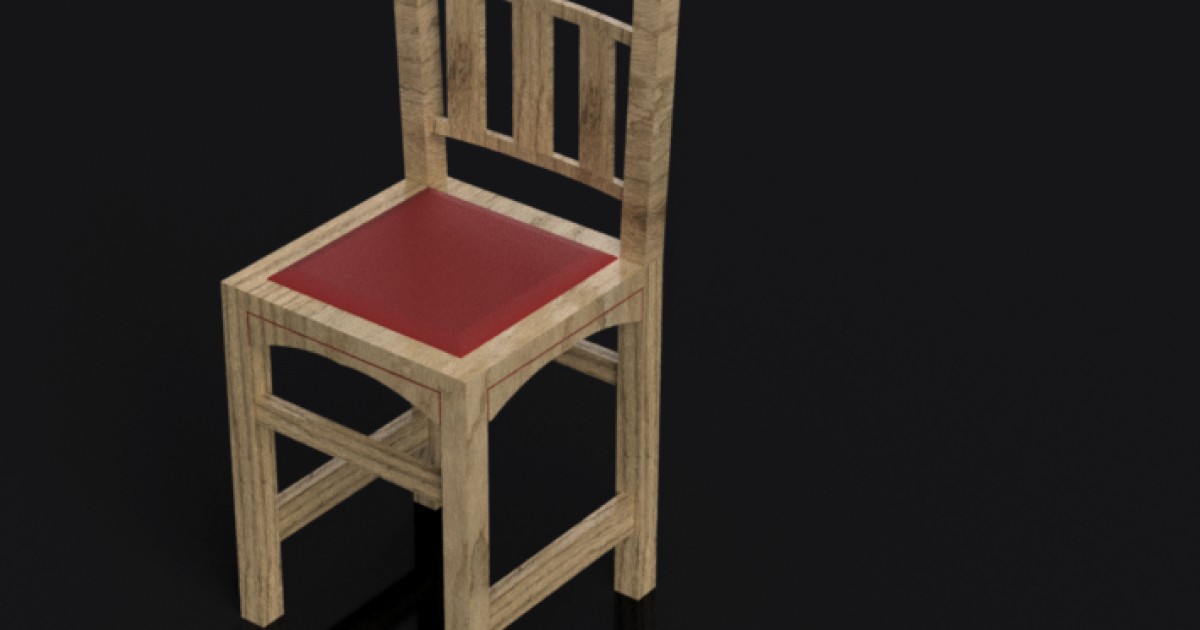 Simple Kitchen Chair | Autodesk Community Gallery