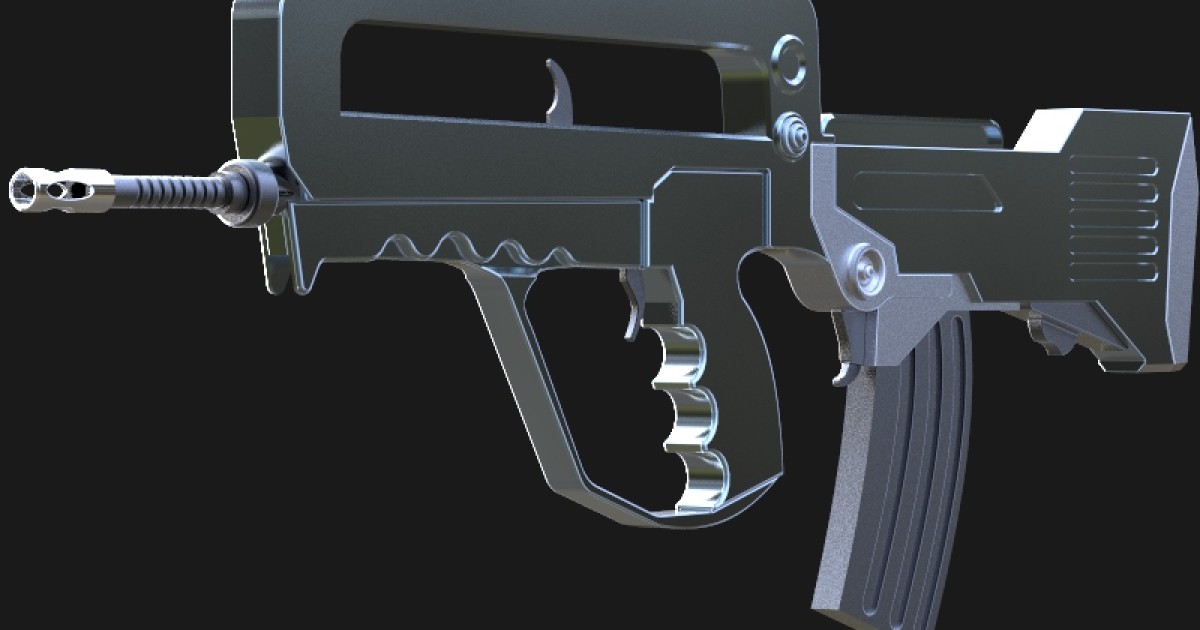 Battlefield 4 Famas Gun | Autodesk Community Gallery