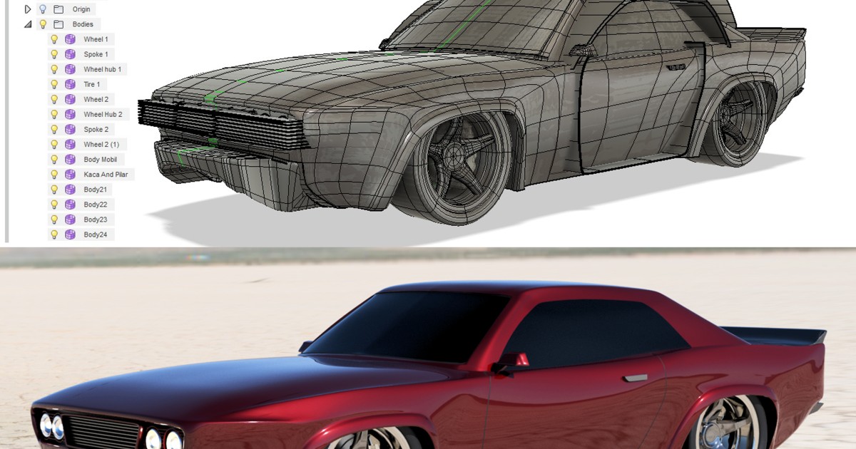 Restomod Muscle Car Vision | Autodesk Community Gallery