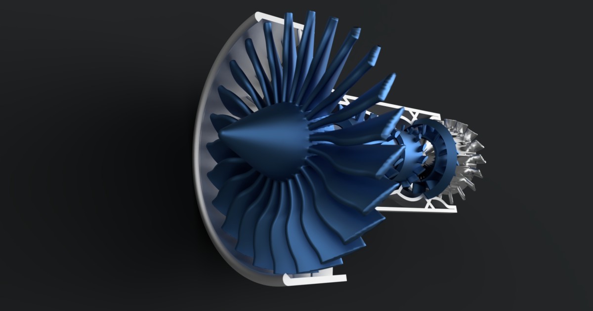 Jet Engine GE - 3D printing | Autodesk Community Gallery