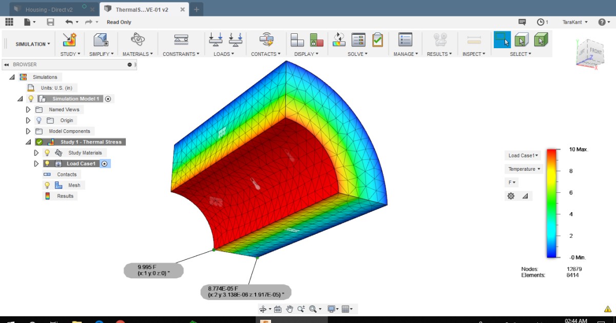 Thermal stress simulation | Autodesk Community Gallery