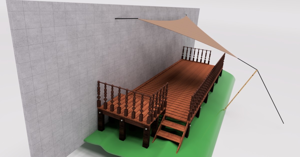 Residential Wood Deck Autodesk Community Gallery