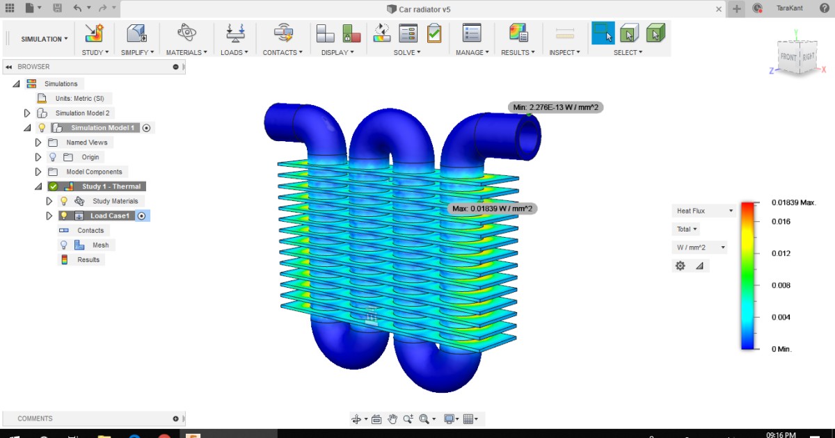 Analysis of Car radiator | Autodesk Community Gallery