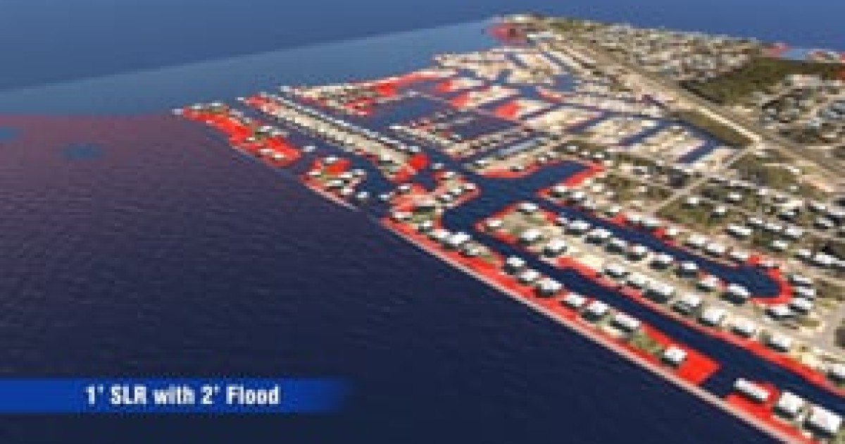 Flood Simulation & Sea Level Rise Florida Keys | Autodesk Community Gallery