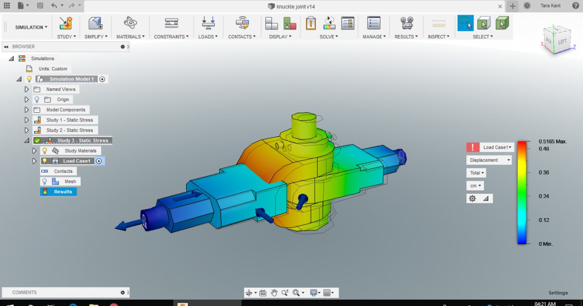 Knuckle Joint simulation | Autodesk Community Gallery