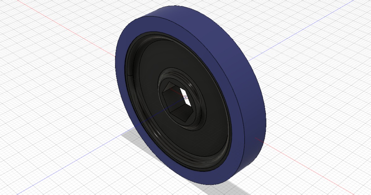 BaneBots Wheel, 2-3/8" x 0.4", 1/2" | Autodesk Community Gallery