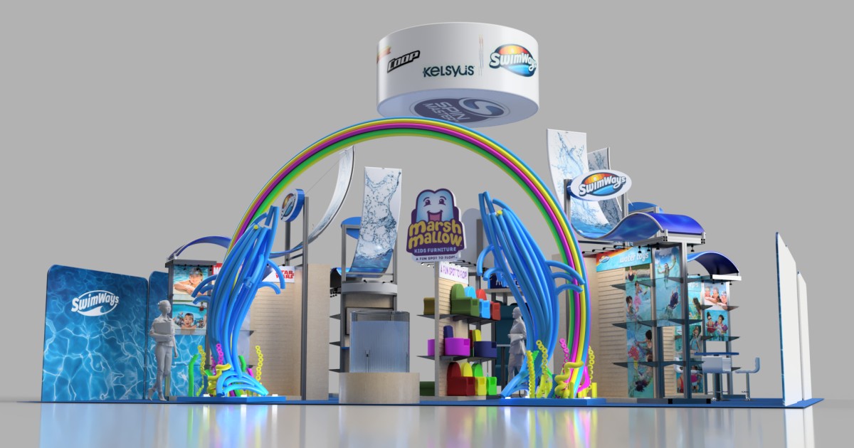 Swimways 40x50 Exhibit Booth Trade Show | Autodesk Community Gallery