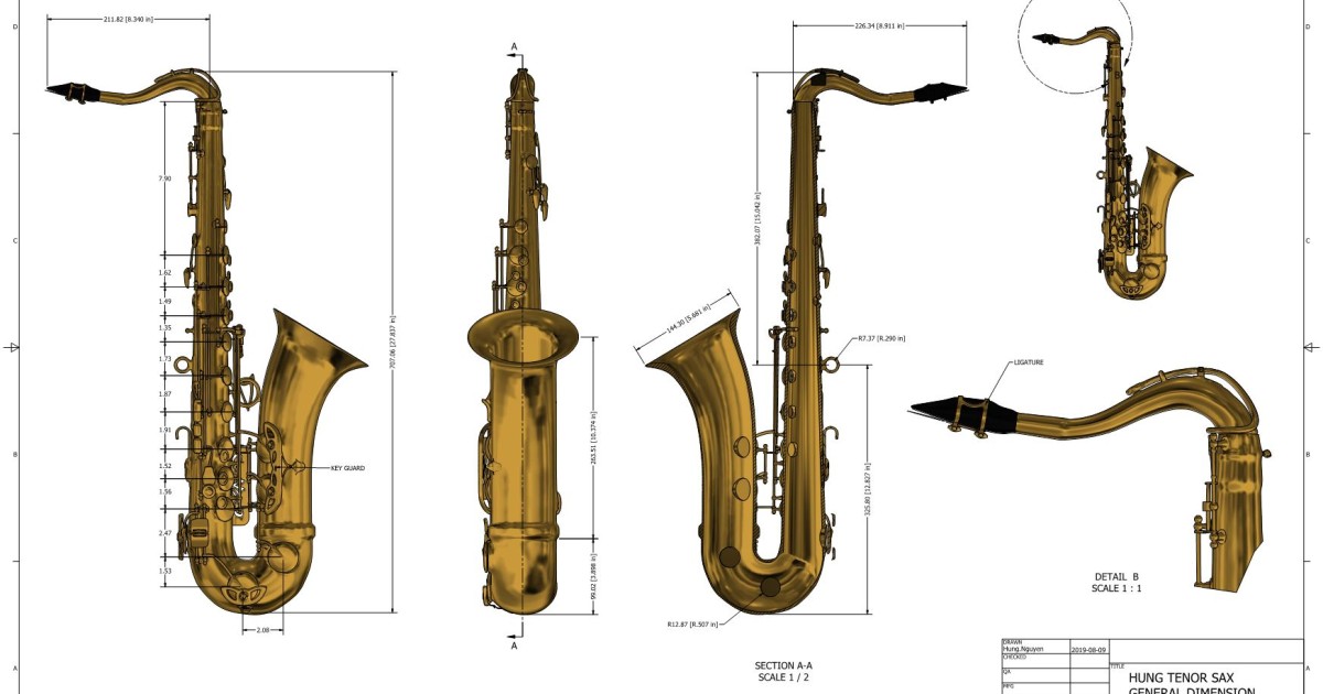 TENOR SAXOPHONE & SUMMER TIME | Autodesk Community Gallery