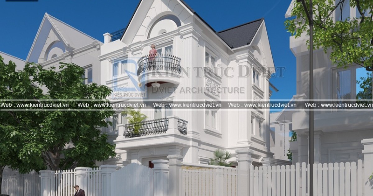 Thiết kế biệt thự tân cổ điển 3 tầng 7,1x12,5m tại Vinhomes RiverSide ...