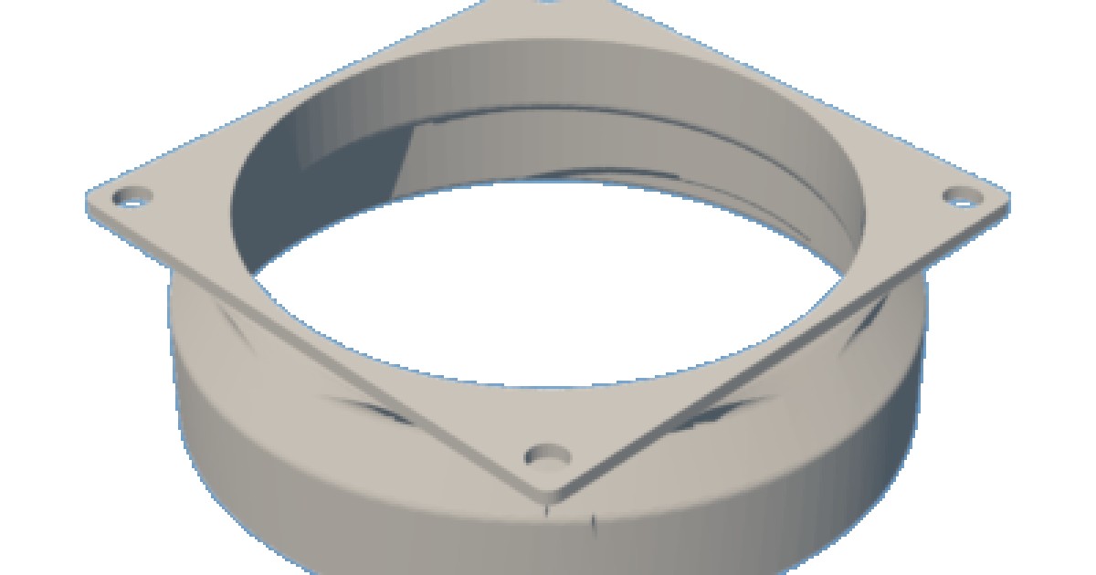 80mm Fan to 3" PVC adapter | Autodesk Community Gallery