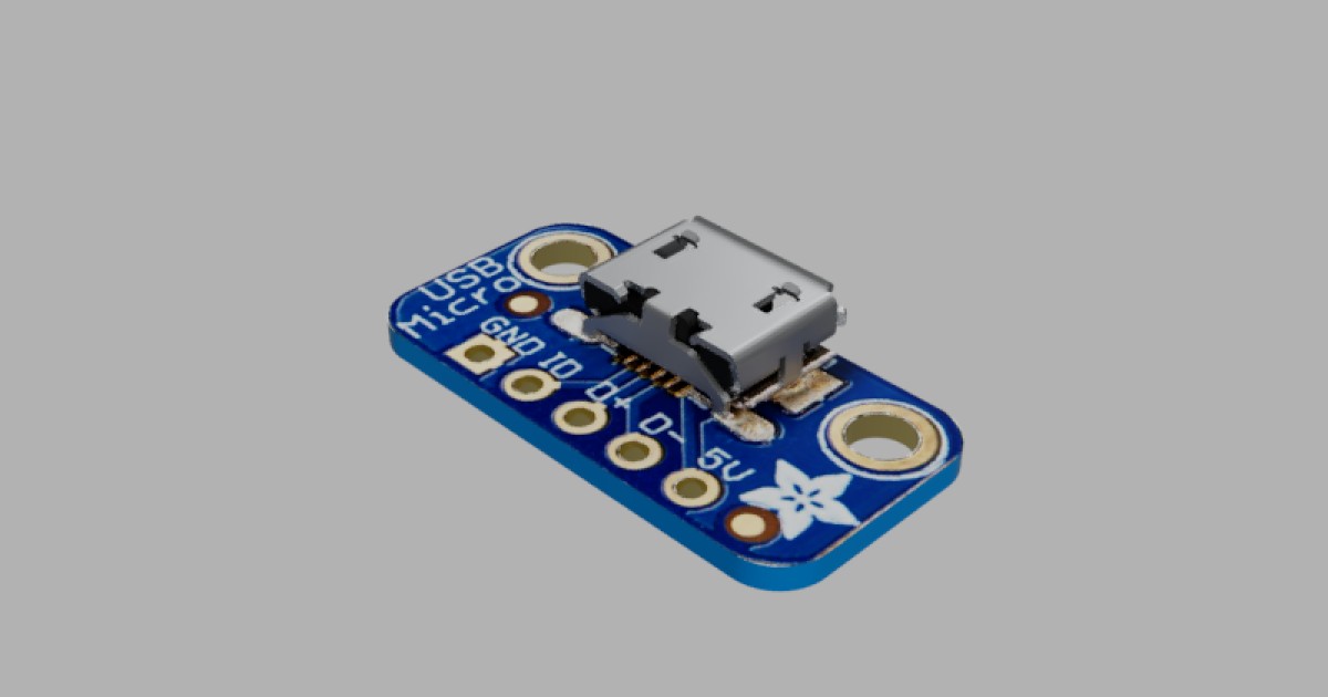 Adafruit Micro USB Breakout PCB | Autodesk Community Gallery