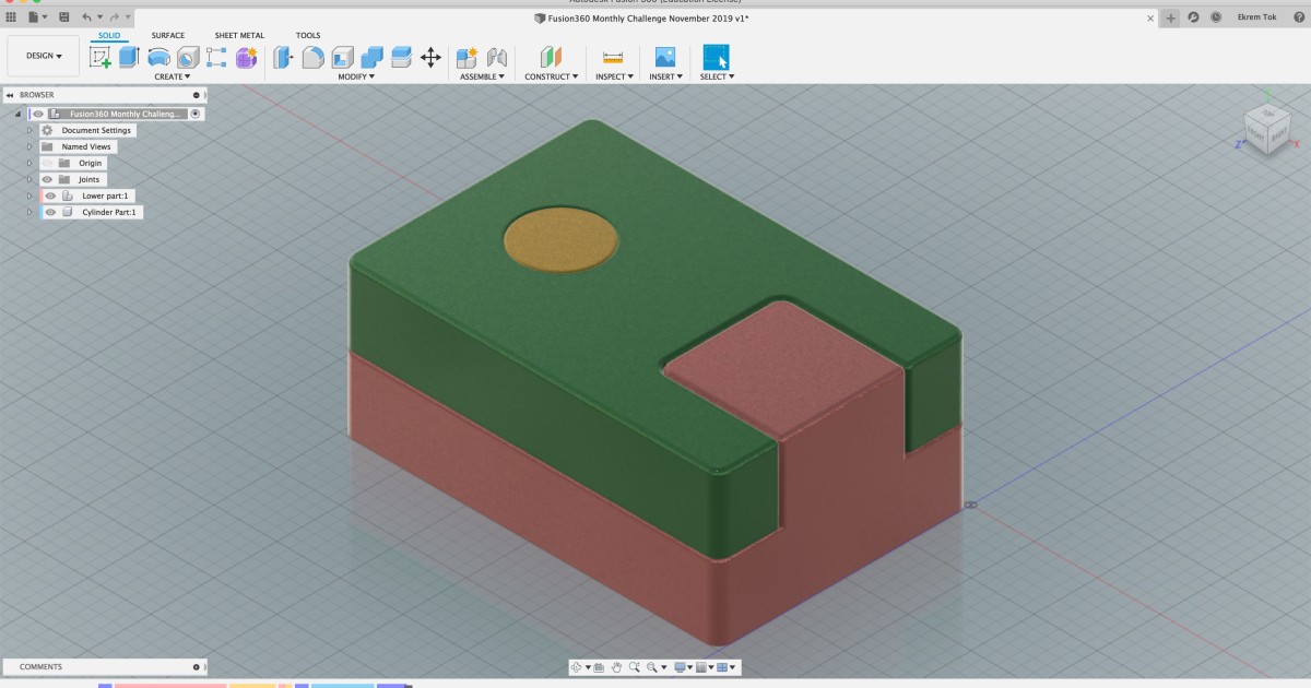 Autodesk Fusion 360 Monthly Challenge November 2019 Autodesk Community Gallery 