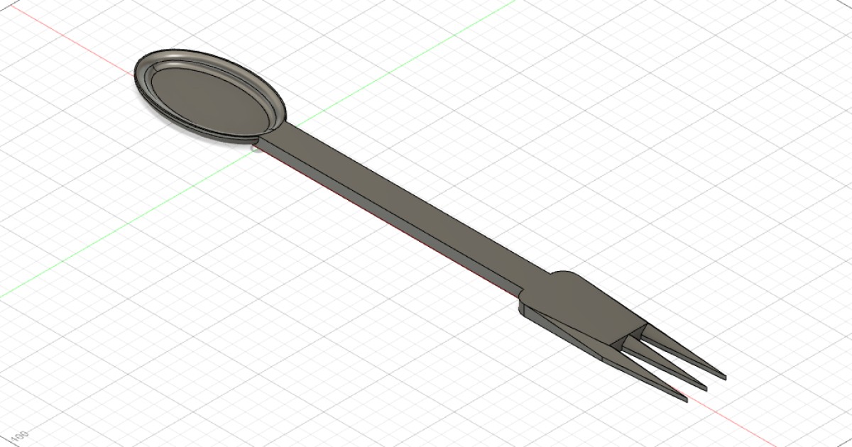 Half Spoon Half Fork | Autodesk Community Gallery