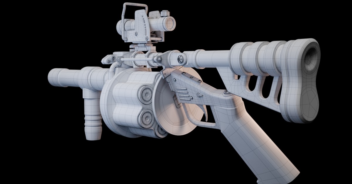 Proyecto sWeapon grenade launcher | Autodesk Community Gallery
