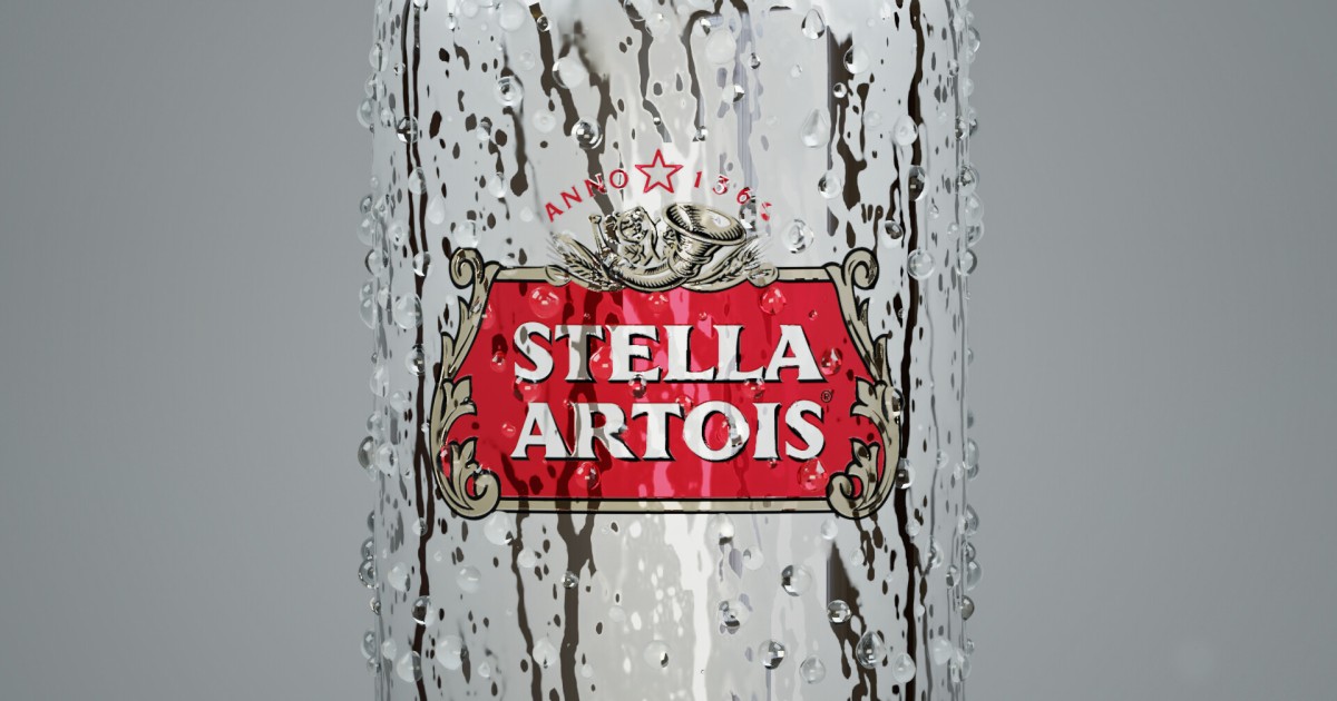 Stella Beer 3D Product | Autodesk Community Gallery