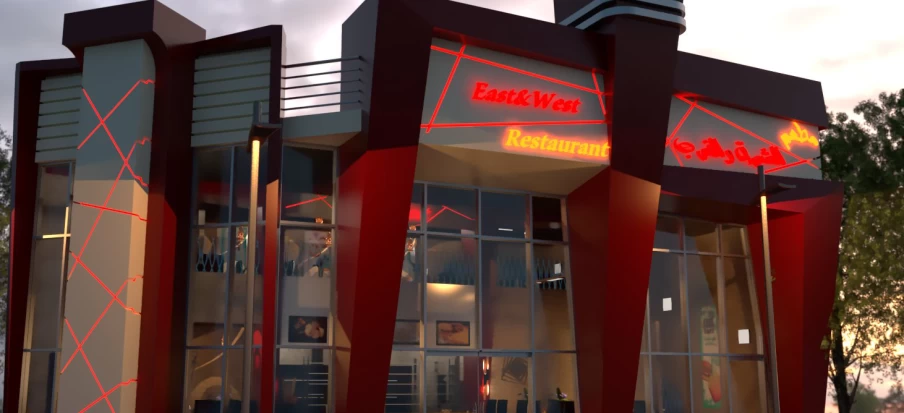 Fast Food Restaurant Exterior Design