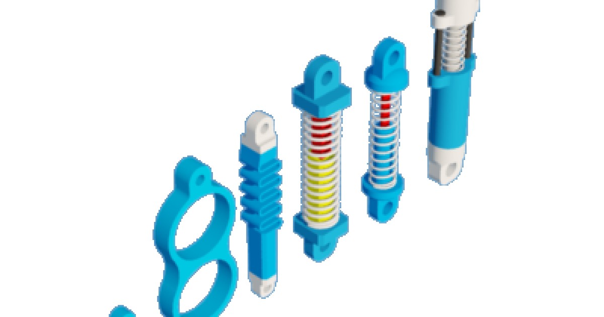 3D Printable Shock Absorber Designs | Autodesk Community Gallery