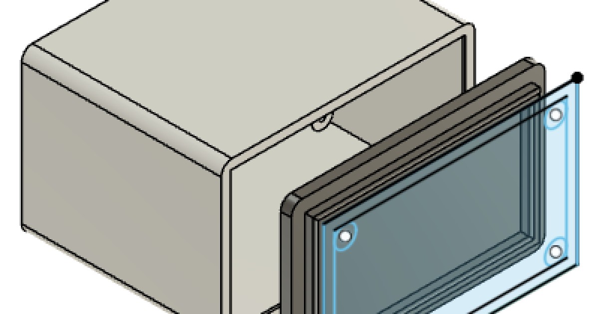 Constrained Resizable Project Enclosure (Box + Lid) With Screw Support ...