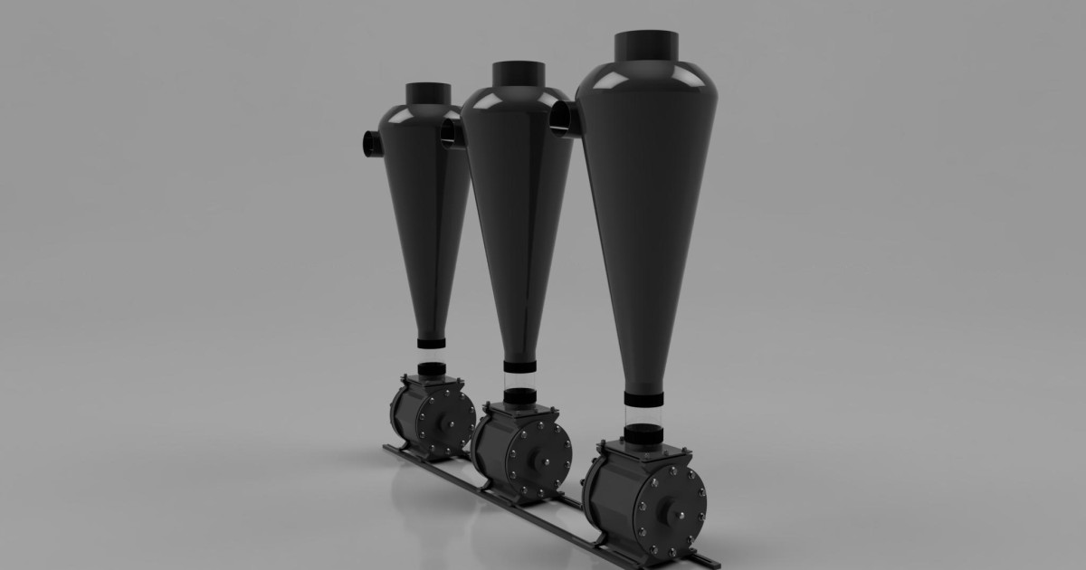 CYCLONE WITH ROTARY AIRLOCK VALVE | Autodesk Community Gallery