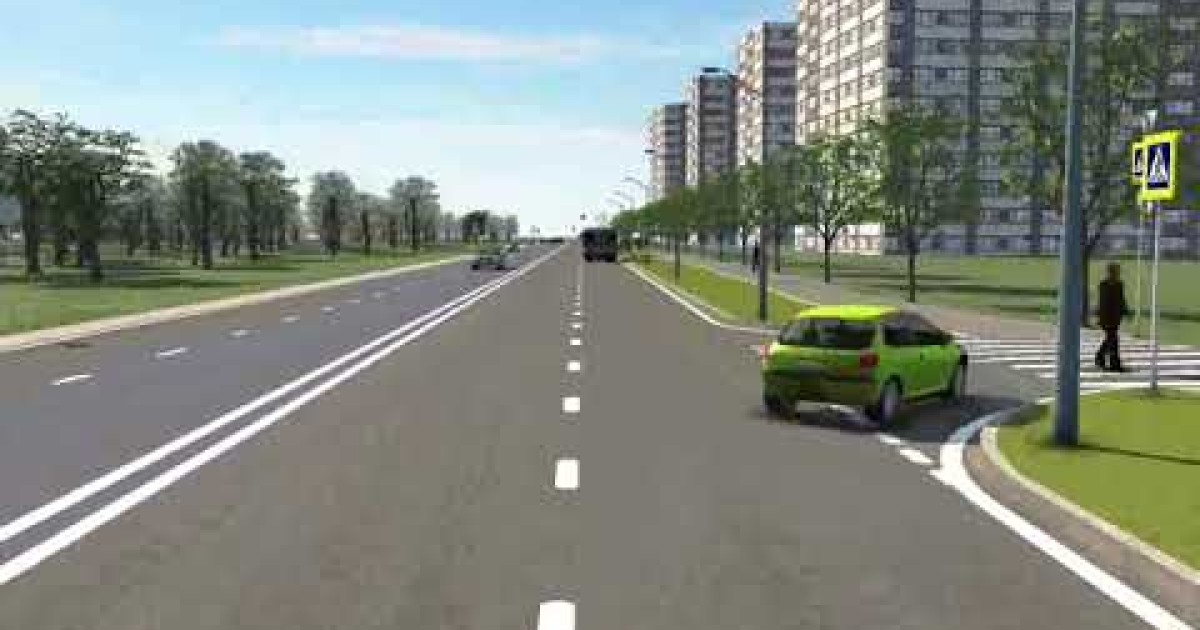 Reconstruction of the highway from two-lane to four-lane | Autodesk ...