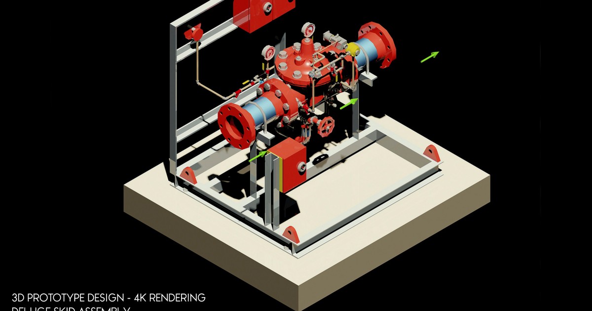 DELUGE VALVE SKID-PROTOTYPE DESIGN | Autodesk Community Gallery
