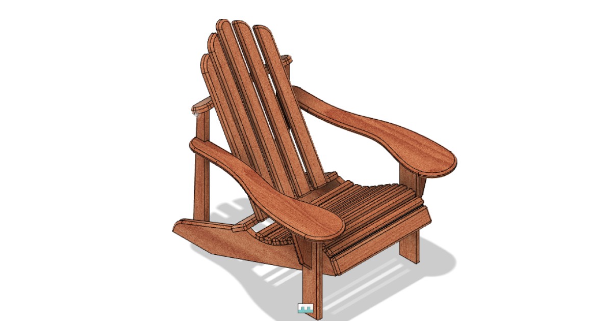 Adirondack Chair - Fusion 360 for Woodworkers | Autodesk Community Gallery