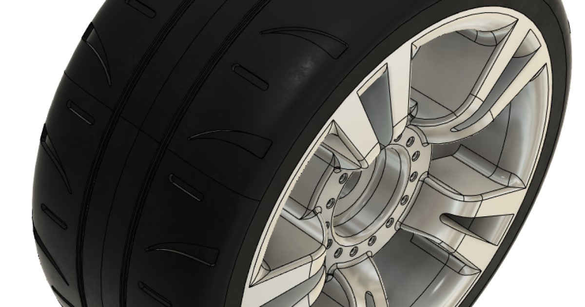 Wheel - My first Fusion 360 project | Autodesk Community Gallery